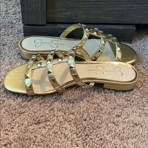 Jessica Simpson | Shoes | New Jessica Simpson Stunning Gold Shoes ...
